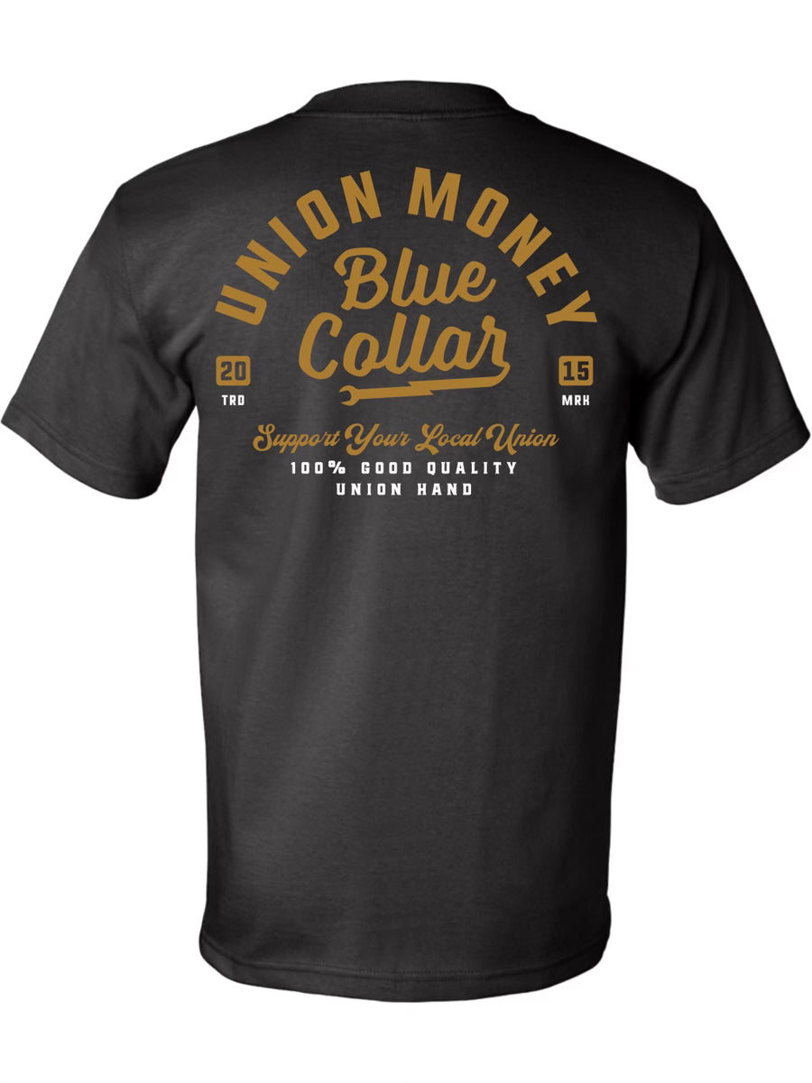 Blue Collar Union Hand T-Shirt – UNION MONEY CO