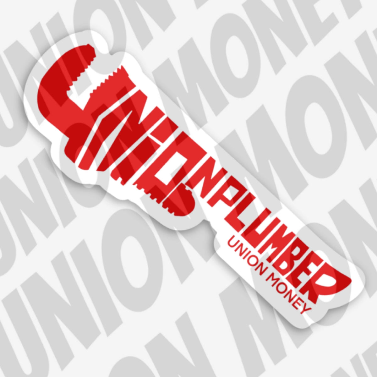 Union Plumber Wrench Sticker – UNION MONEY CO