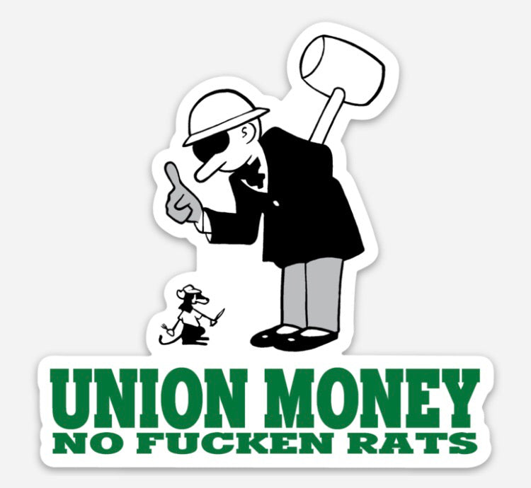No Rats Exterminator Sticker – UNION MONEY CO
