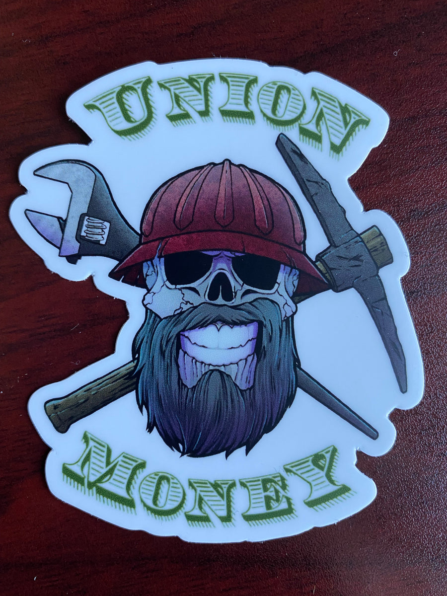 *3"X3" Miner beard sticker – UNION MONEY CO